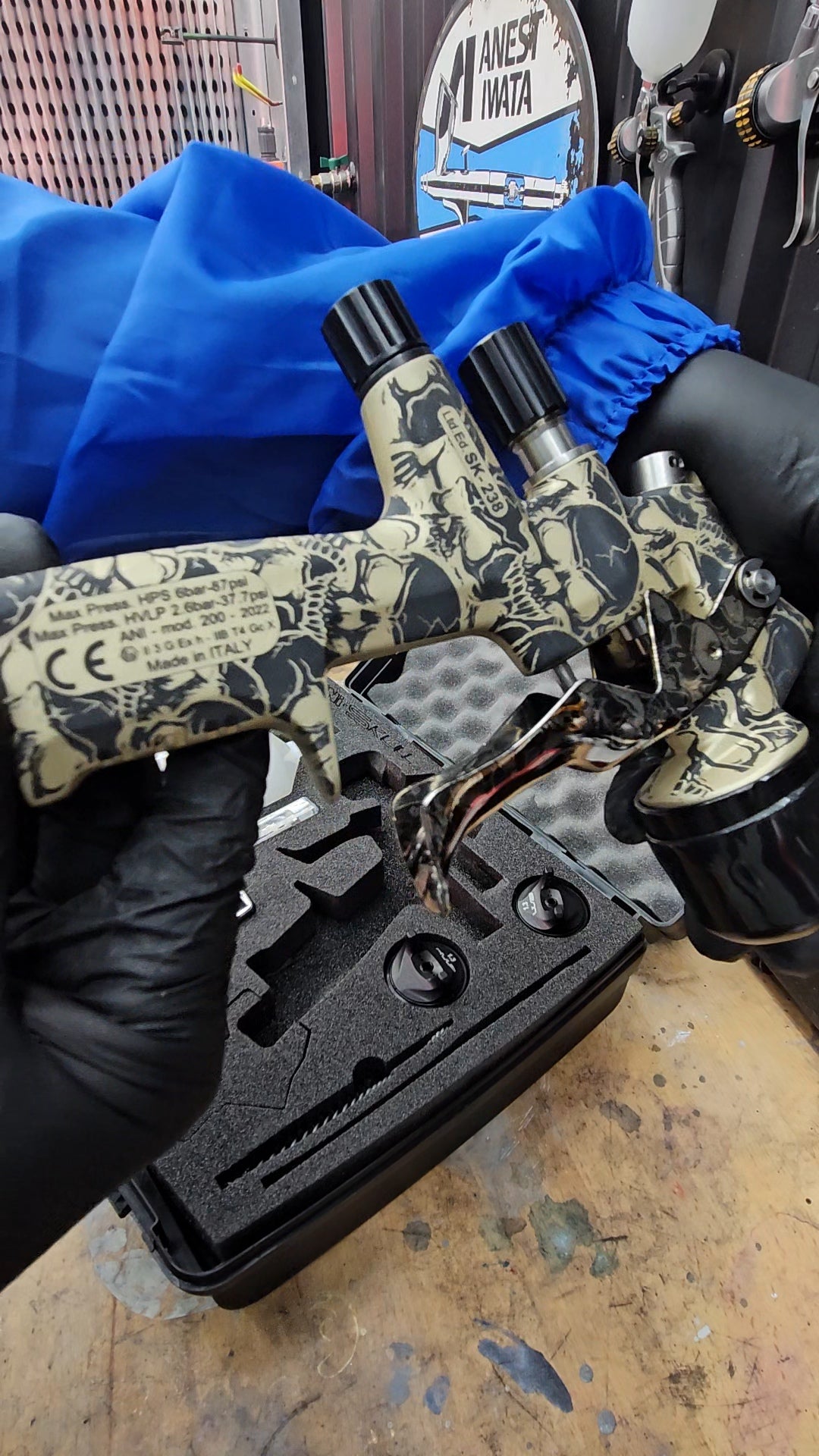 ANI Skull spray gun 3 in 1, 1.3mm