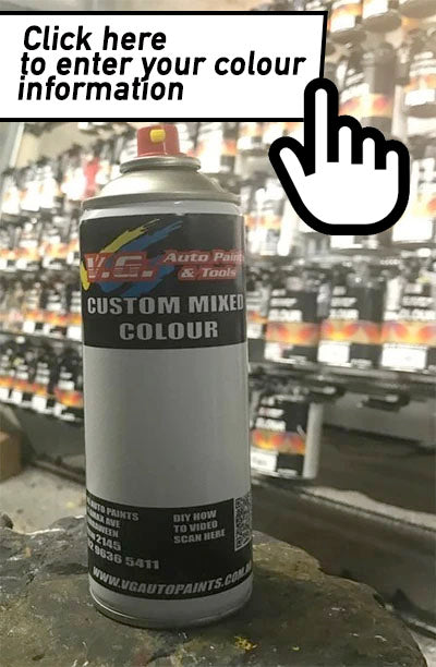 Custom mixed spray can 400ml **Input colour info below**